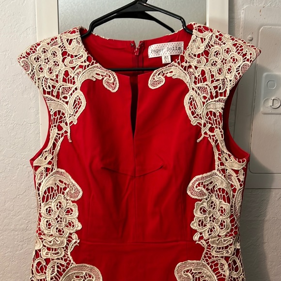 paper doll | Dresses | Red Paper Dolls Dress | Poshmark